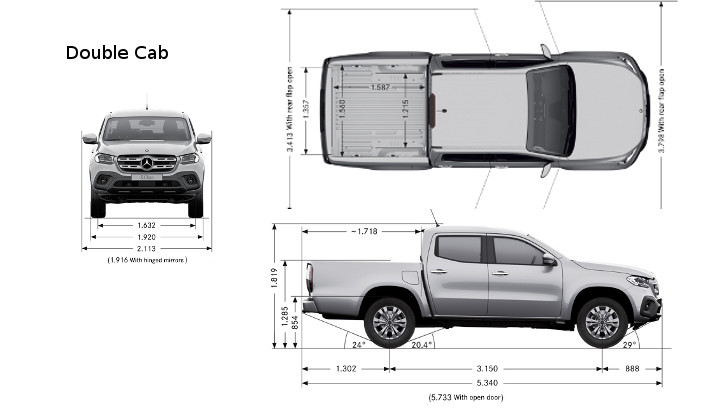 Mercedes X-Class (17-ON) Hardtop|Canopy|Accessories Double cab