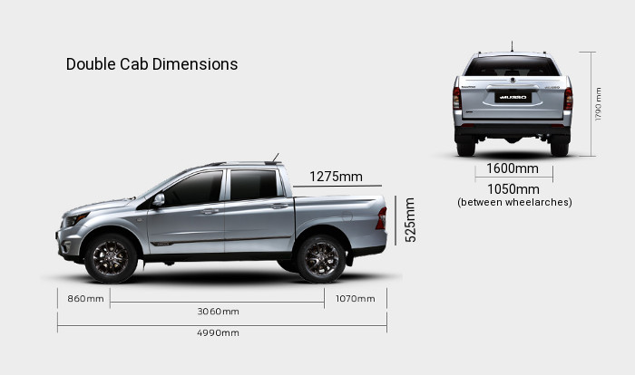 Ssangyong Musso (17-ON) Hardtop|Canopy|Accessories Double cab